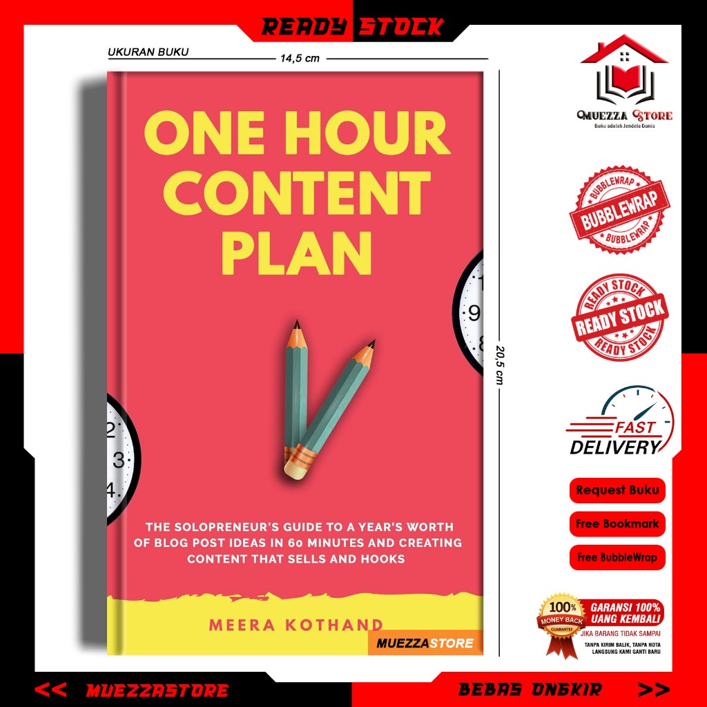 Jual The One Hour Content Plan by Meera Kothand (English/Indonesia) | Shopee Indonesia