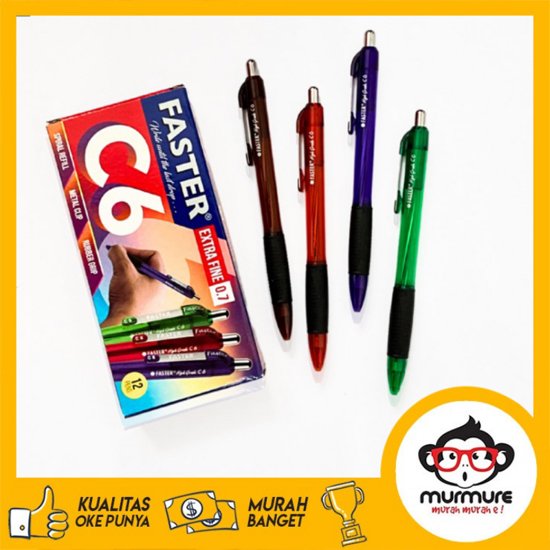 Jual MURMURE I BOLPEN / PULPEN / BALLPOINT FASTER C6 EXTRA FINE ...