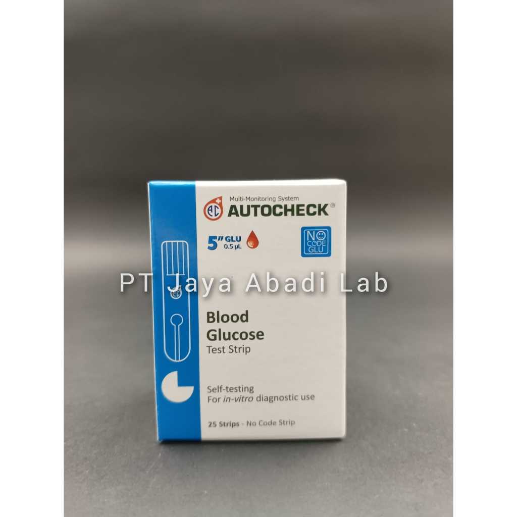 Jual autocheck glucose strips cek gula darah isi 25 strip autocek exp ...