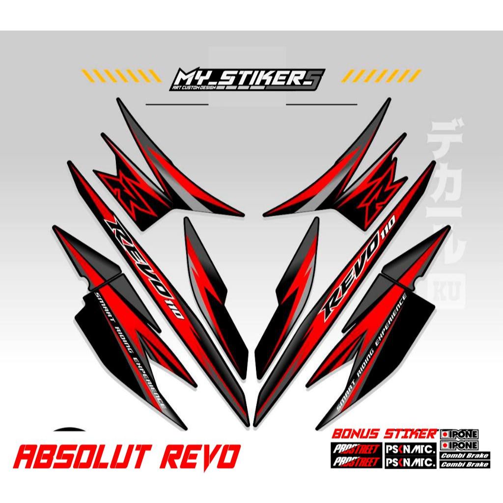 Jual Striping Absolute Revo 110/Honda Revo/Honda Wave Malaysia | Shopee ...