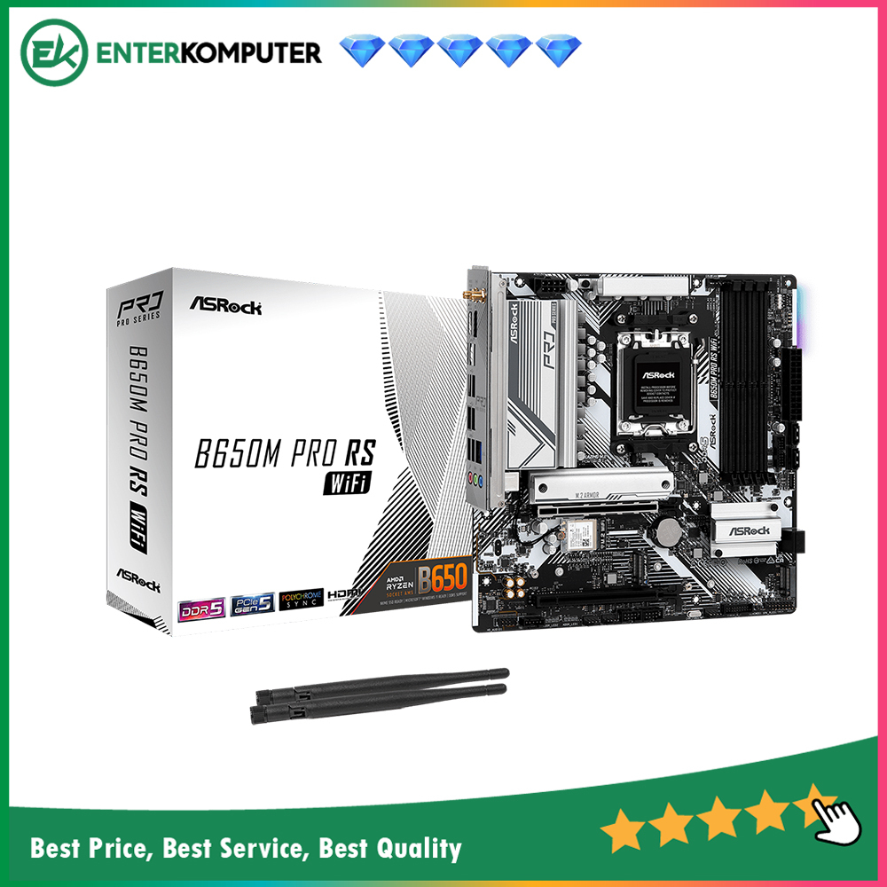 Jual ASRock B650M Pro RS WIFI - AM5 AMD B650 DDR5 USB3.2 Type-C SATA3 ...