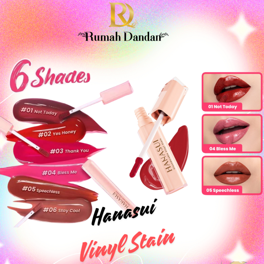 Jual Hanasui Glazedorable Vinyl Stain Lip Tint | Shopee Indonesia