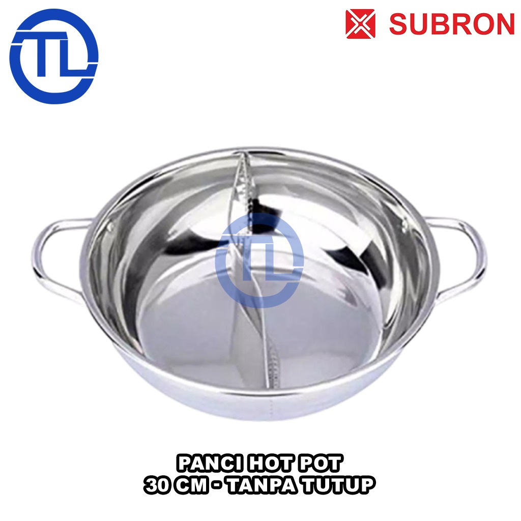 Jual Subron Panci Hot Pot Stainless Stell, Panci Shabu Sekat 2, Panci ...