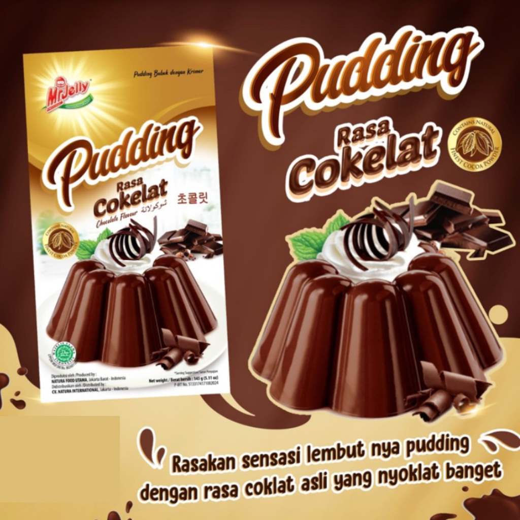 Jual Mr Jelly Pudding Rasa Cokelat 145gr | Shopee Indonesia