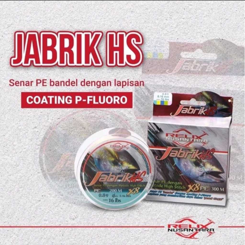 Jual Senar PE Jabrik HS X8 Jabrik 200 Meter Jabrik 300 Meter PE Relix Nusantara Multicolor Senar ...
