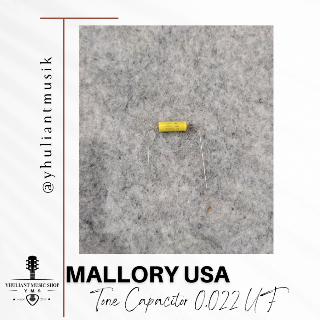 Jual Mallory 0,022 UF Tone Capacitor original Made in USA Guitar ...