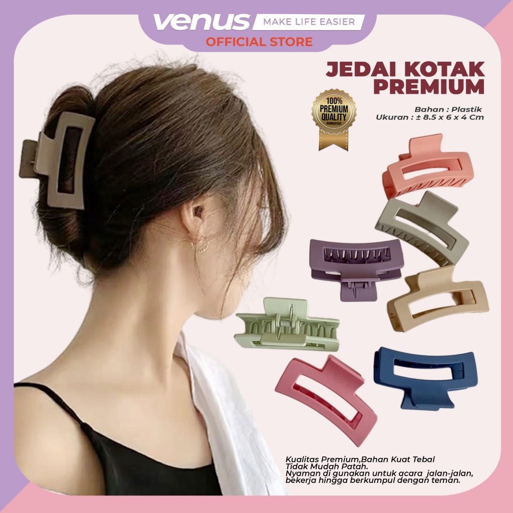 Jual VENUSJKT - Jedai Rambut Doff Ala Korea Hiasan Rambut Matte Jepit ...