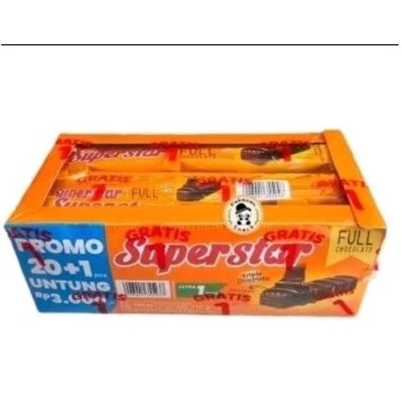 Jual Superstar Wafer Coklat 1 PAK isi 20+1 - coklat nikmat enak ...