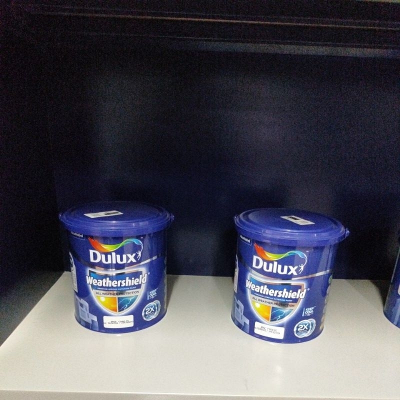 Jual CAT TEMBOK / PLAFON / GYPSUM / PLAFON Dulux Weathershield DS PUTIH ...