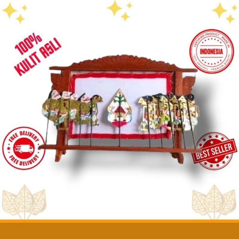 Jual Miniatur Pagelaran Wayang Kulit Murah I Wayang Kelir I Wayang ...