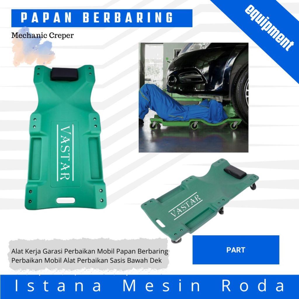 Jual 40 INCH Alas Kerja Mekanik Sleeper Mechanic Creeper Montir mobil ...