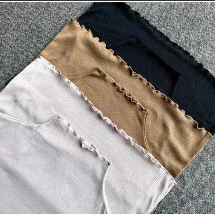 Jual FLoeyr - Manset Rajut Tanpa Lengan Bahan Cotton Rib Premium ...