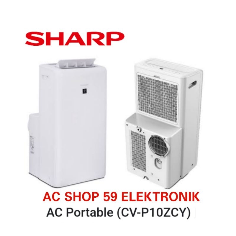 Jual AC PORTABLE SHARP 1 PK CV-P10ZCY PLASMACLUSTER AUTO SWING LOUVERS NEW | Shopee Indonesia