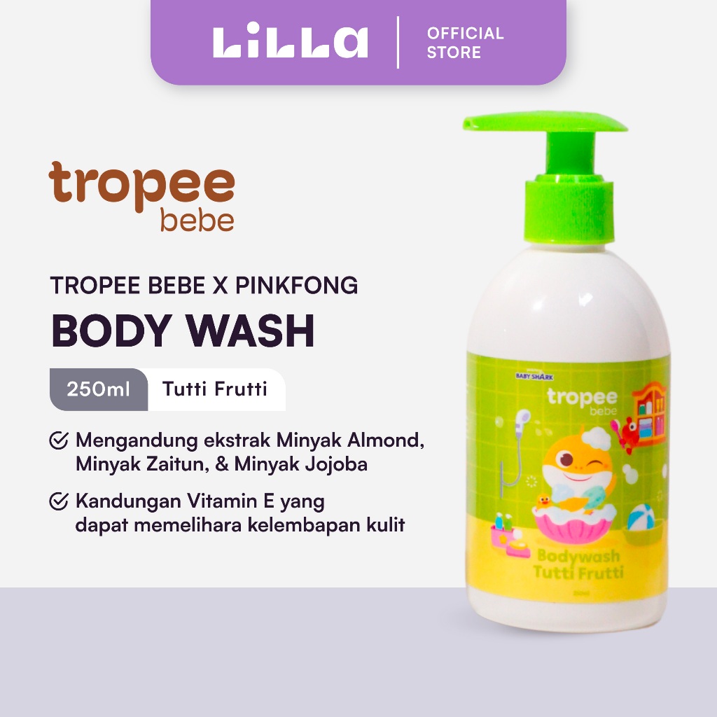 Jual Tropee Bebe x Pinkfong Body Wash Tutti Frutti - 250 ml | Shopee ...