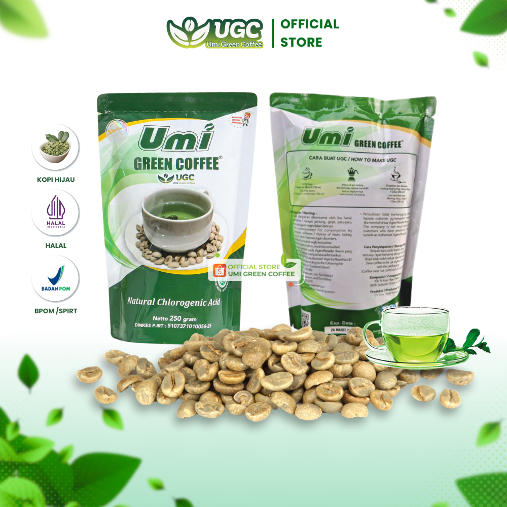 Jual UGC Umi Green Coffee Kopi Hijau Isi 250 gram 1 Pcs | Shopee Indonesia