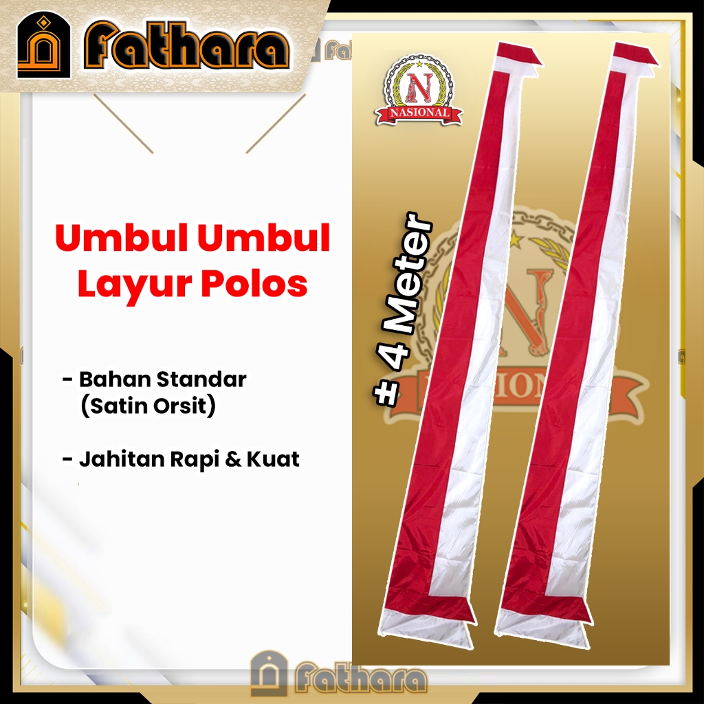 Jual #Bendera Umbul-Umbul Layur Polos Merah Putih GROSIR ( panjang ukuran +_ 4 meter ) | Shopee ...