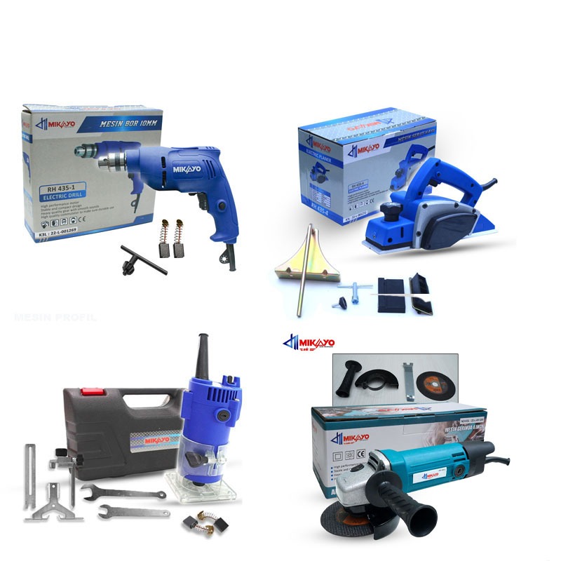 Jual PROMO SALE Ryu Paket 6 Item Power Tools Mesin Bor+Mesin Serut Kayu ...