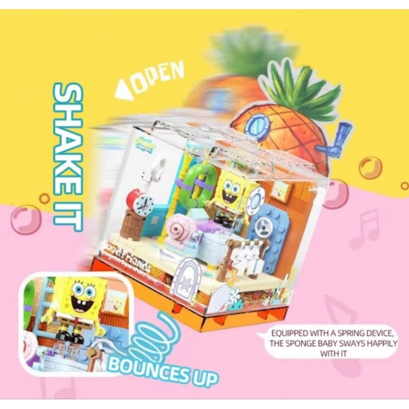 Jual SpongeBob Squarepants Sponge Bob Pineapple House Area X Good ...