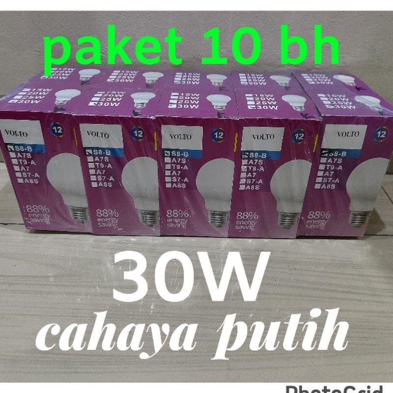 Jual BOHLAM LED VOLTO CAHAYA PUTIH PAKET 10 PCS | Shopee Indonesia