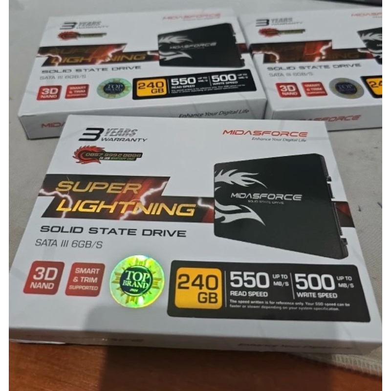 Jual SSD MidasForce super lightning 240 GB | Shopee Indonesia