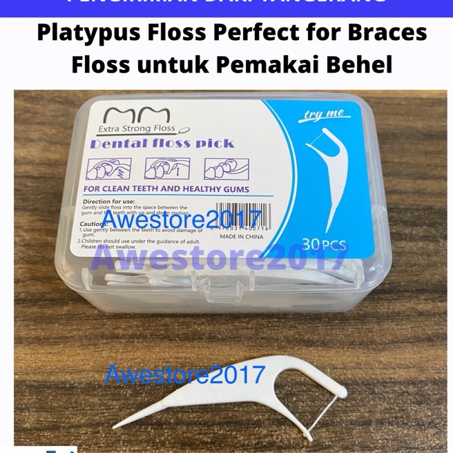 Jual KF7 Plackers Orthopick Dental Floss Ortho Kit Braces Toothpick ...