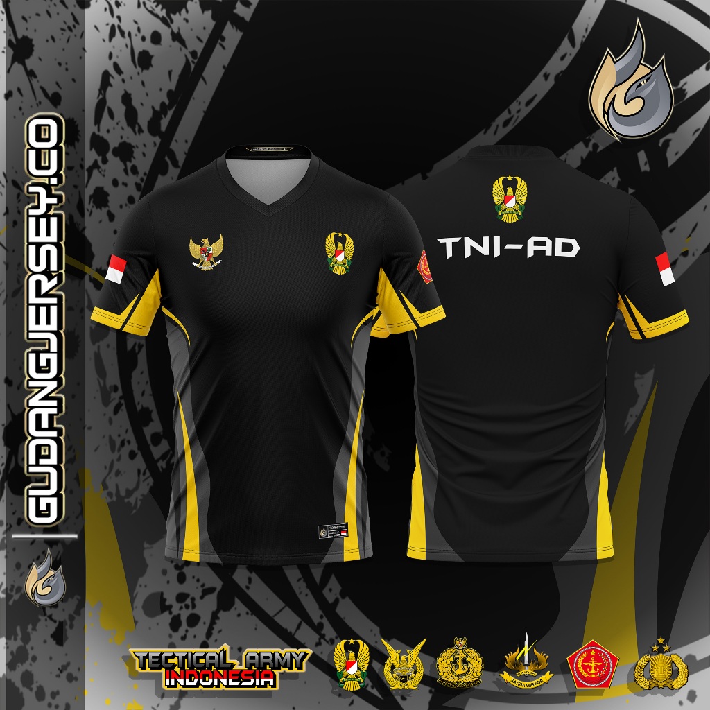 Jual JERSEY TNI AD / TNI AL / TNI AU / POLRI FREE CUSTOM LOGO | Shopee ...