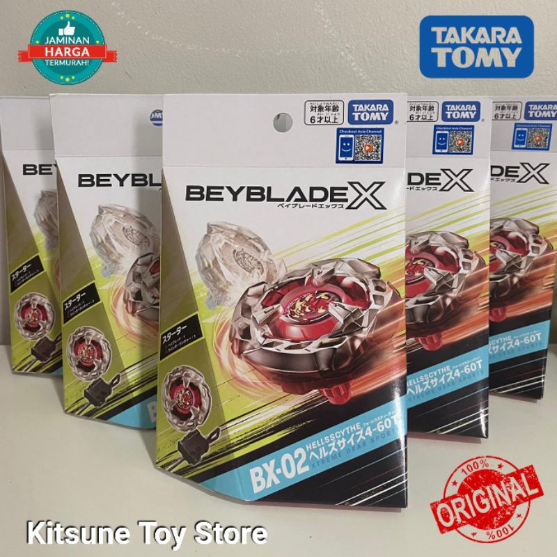 Jual Beyblade X Original BX-02 Hellsscythe 4-60T Xtreme Gear Sports Takara Tomy BX 02 - Mainan ...