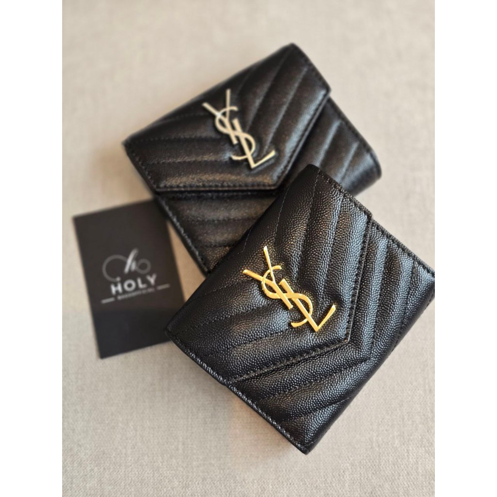 Jual DOMPET WALLET YESL TRIFOLD CAVIAR | Shopee Indonesia