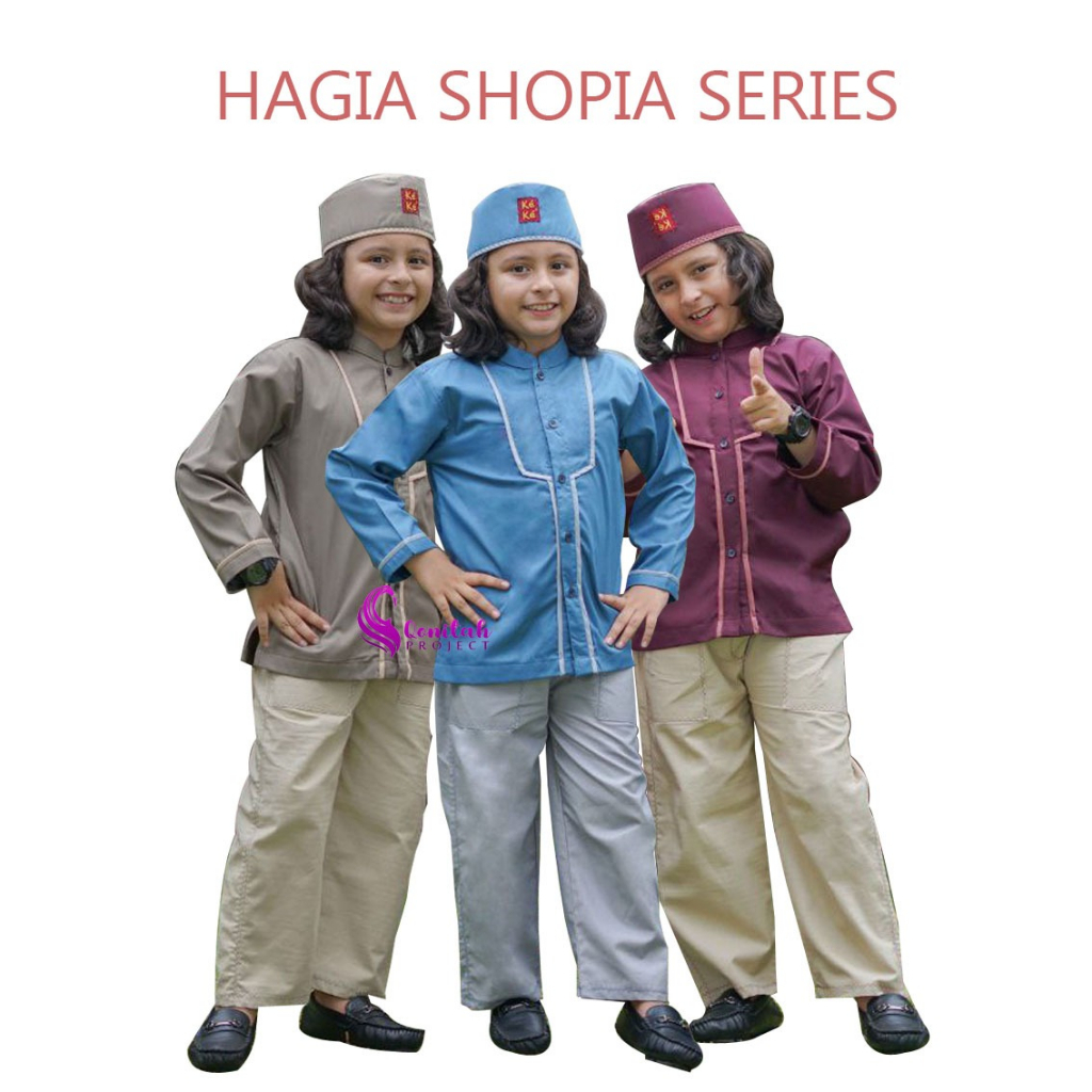 Jual Qonitah Project Baju Koko Anak HAGIA SHOPIA SERIES | Shopee Indonesia