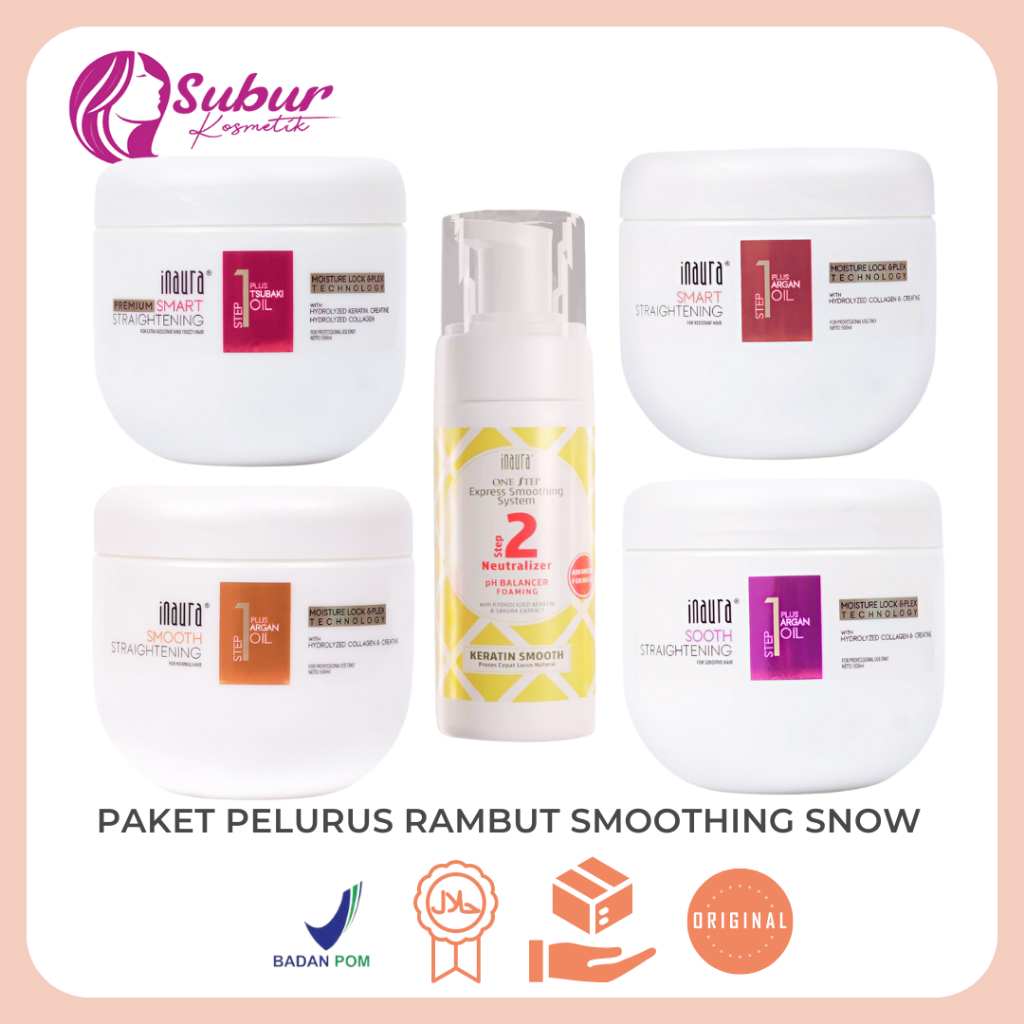 Jual Inaura - Smoothing Now Sepaket Pelurus Rambut (Step 1 500gr ...