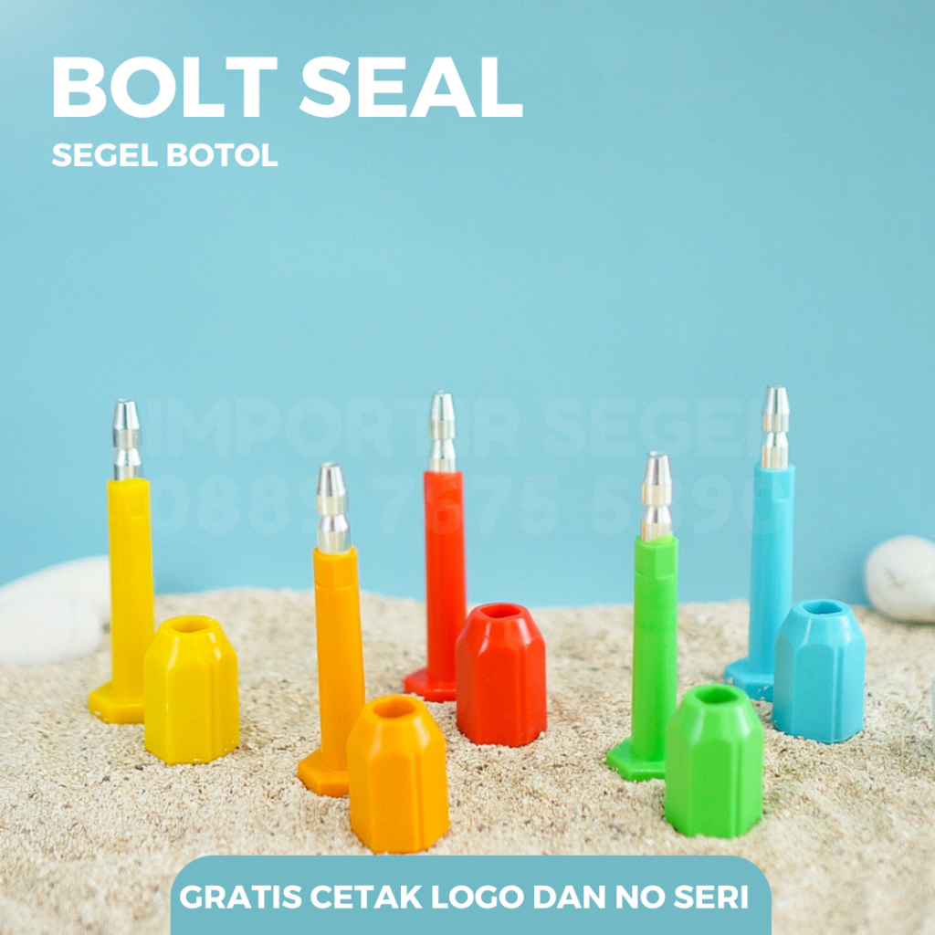 Jual GRATIS CETAK LOGO & NO SERI Segel Kontainer Bolt seal Segel ...