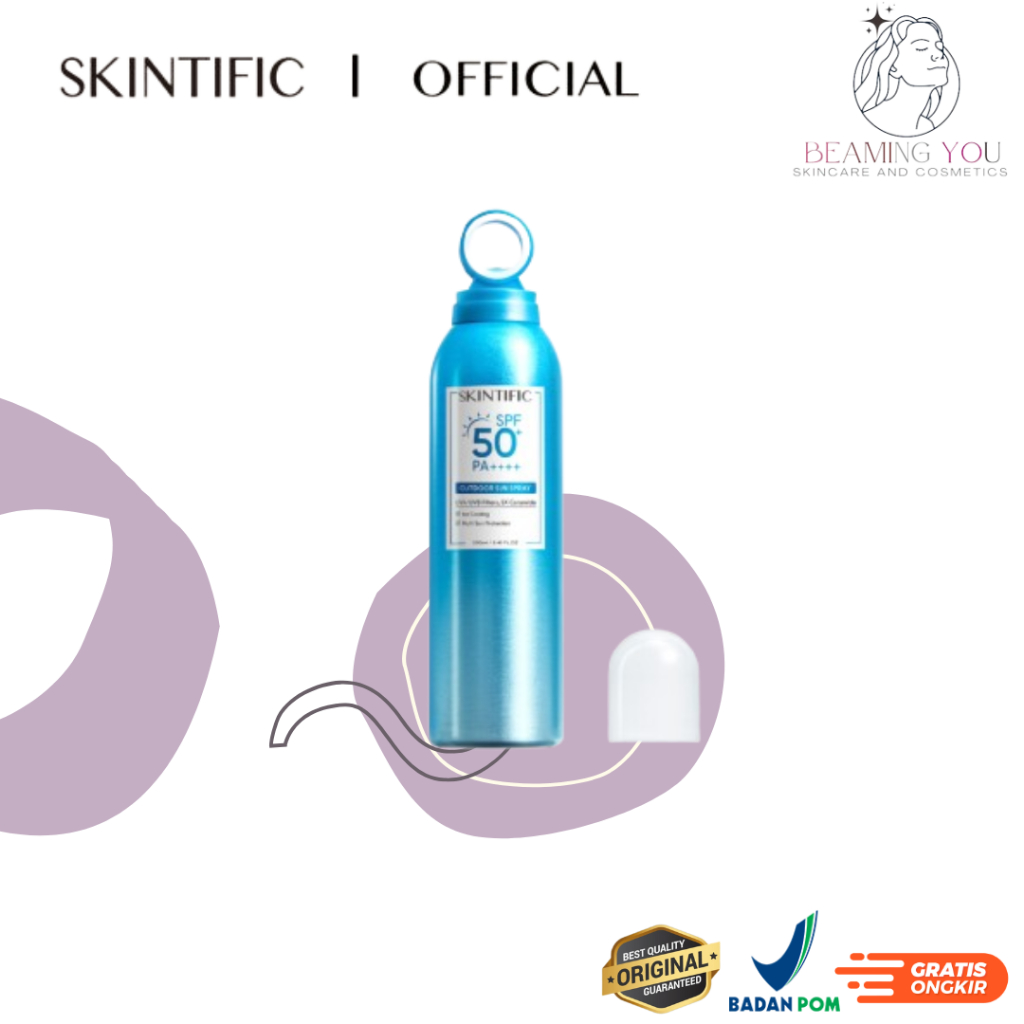 Jual Skintific Outdoor Sunscreen Spray SPF 50+ PA++++ sunscreen UVA/UVB ...