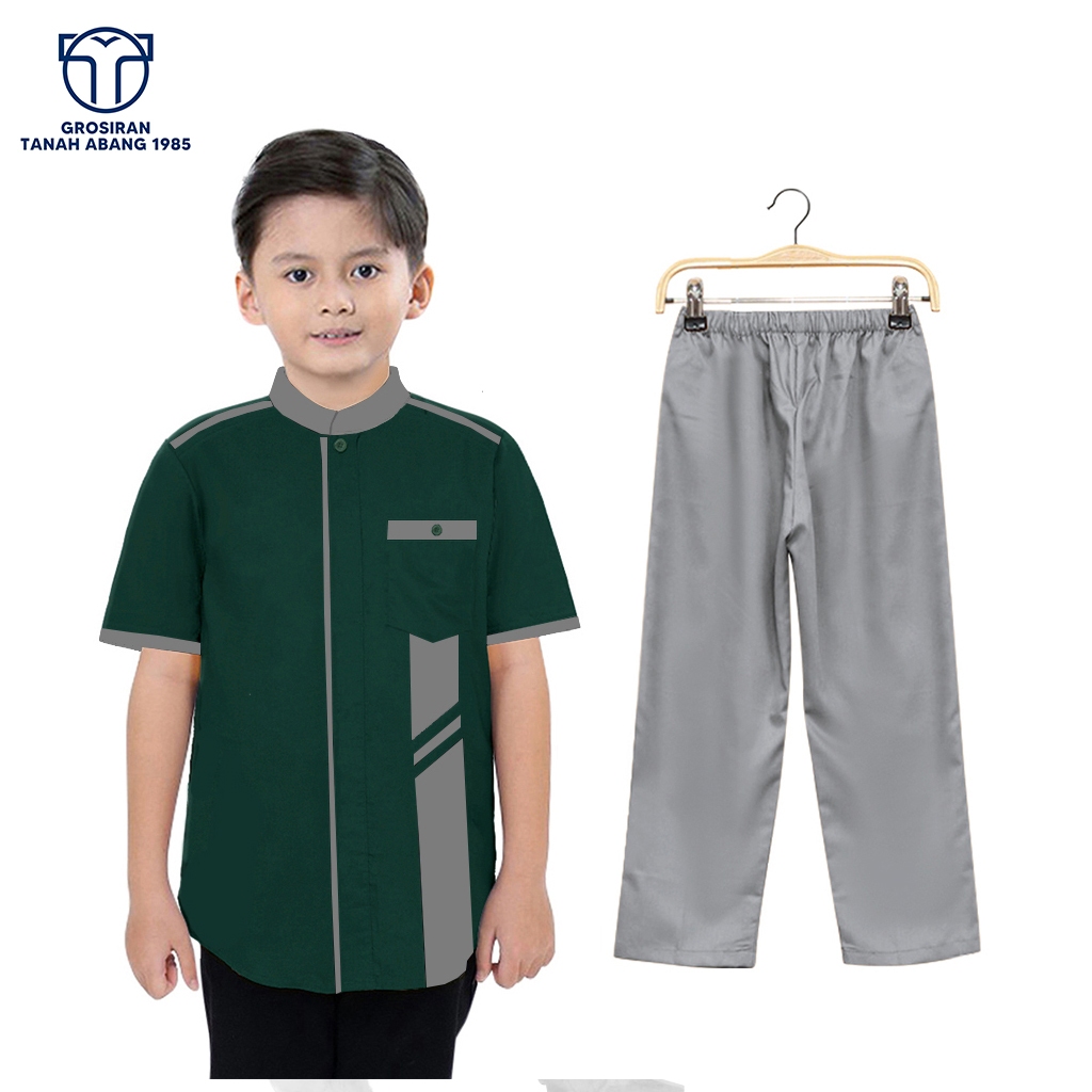 Jual Grosir Baju Koko Kemeja Anak Laki Laki Model Yazan Bahan Katun ...