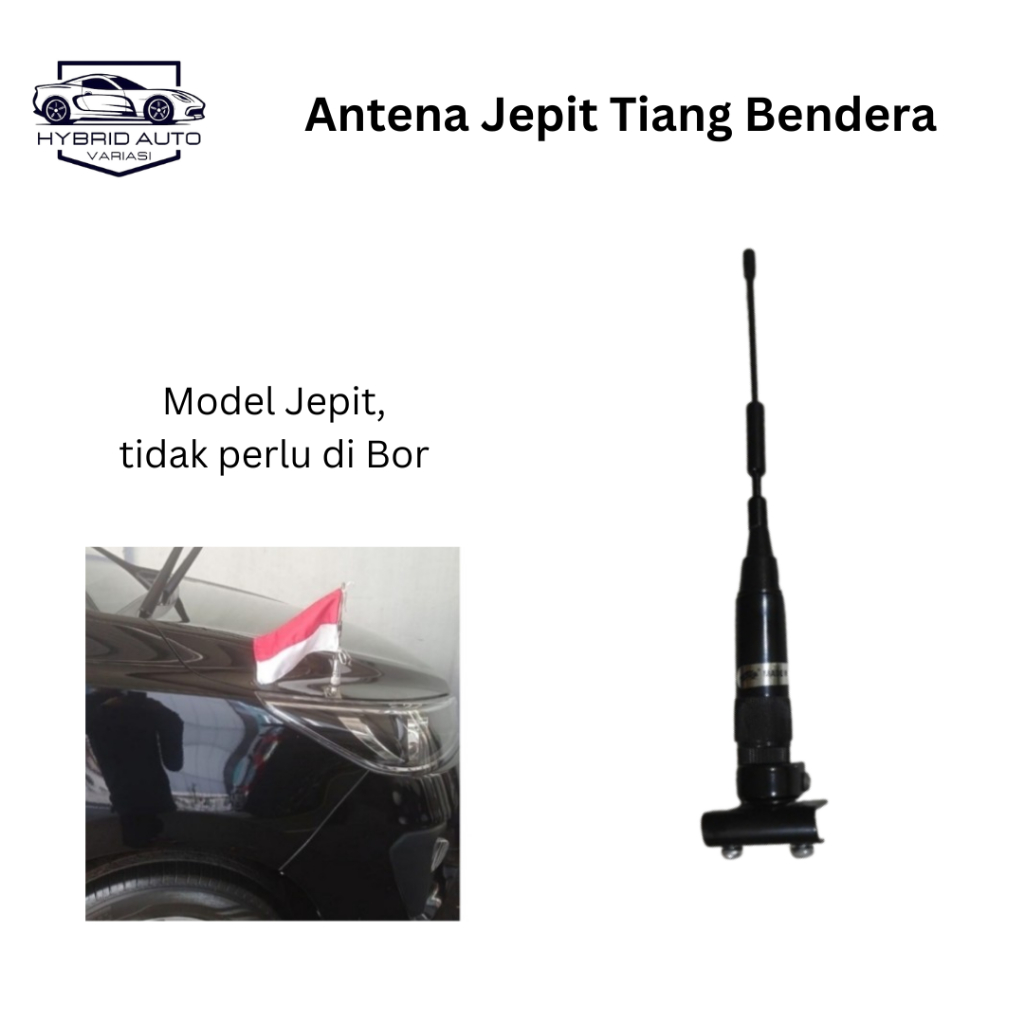 Jual Antena Tiang Bendera Universal Mobil//Merah Putih Mobil Motor ...