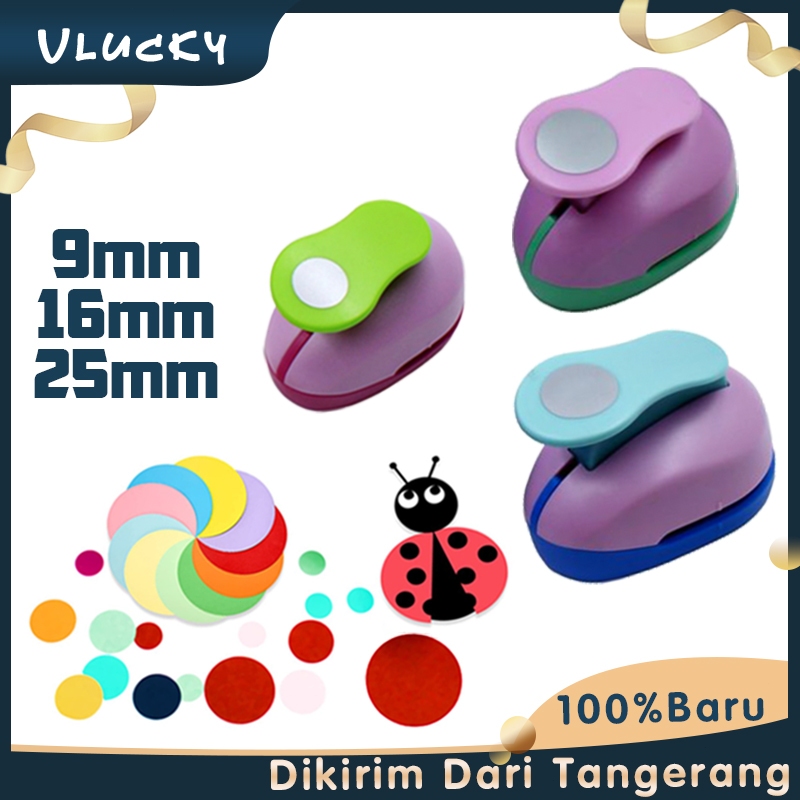 Jual Craft Puncher Kids DIY Paper Cutter Embossing Punches 9/16/25mm ...
