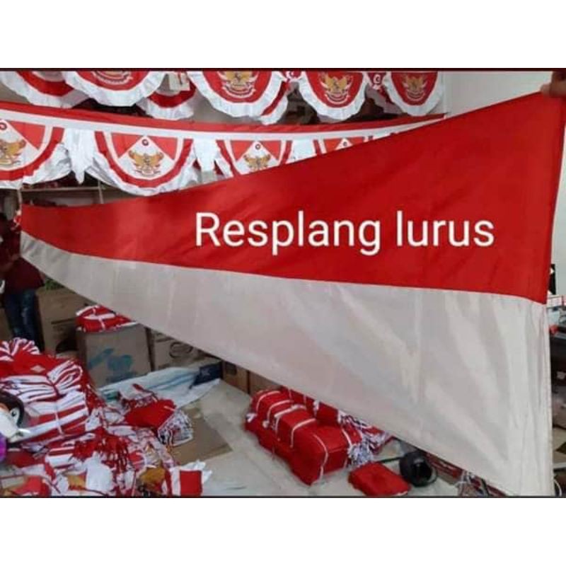 Jual Bendera resplang merah putih Spandek Lis plang umbul umbul bendera | Shopee Indonesia