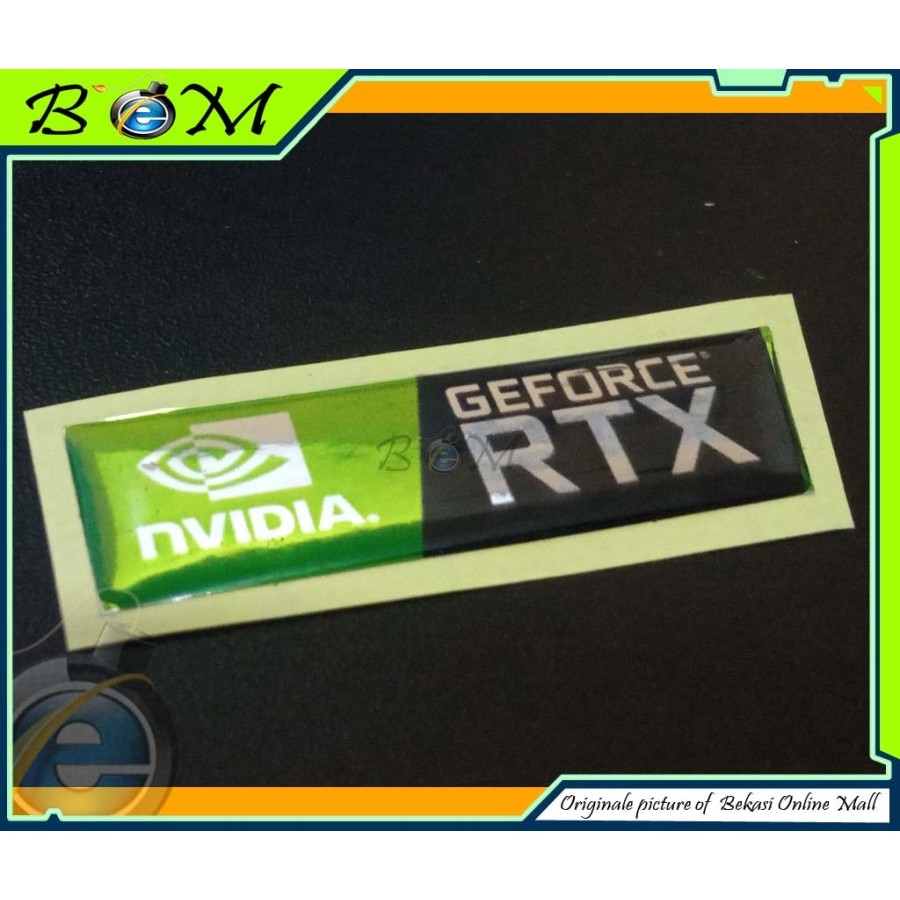 Jual Sticker stiker Logo timbul gpu vga nvidia geforce rtx | Shopee ...