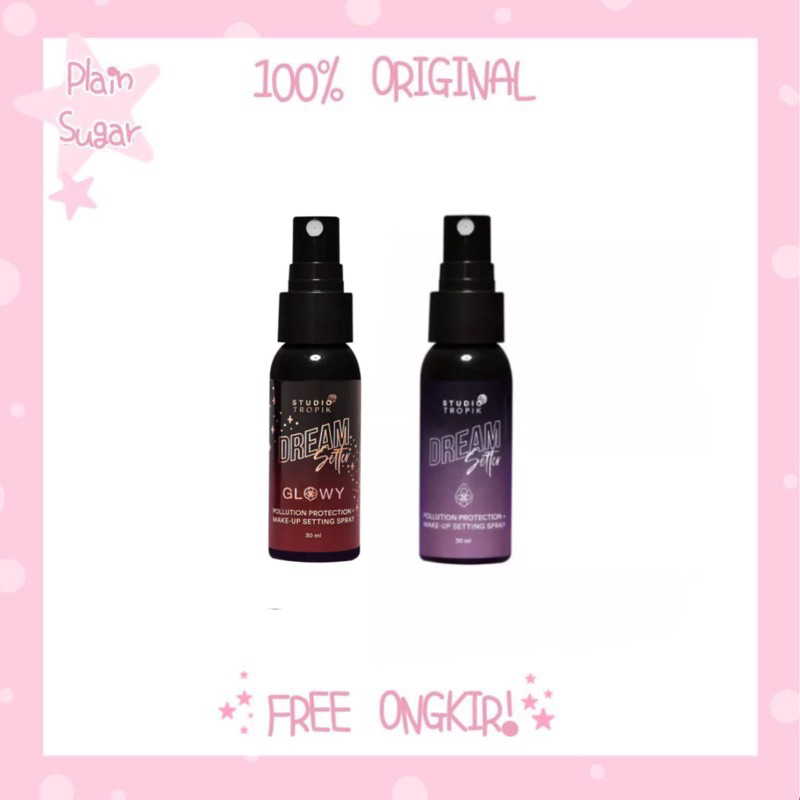 Jual (NEW) Studio Tropik Dream Setter Glowy Make Up Setting Spray 30 ml ...