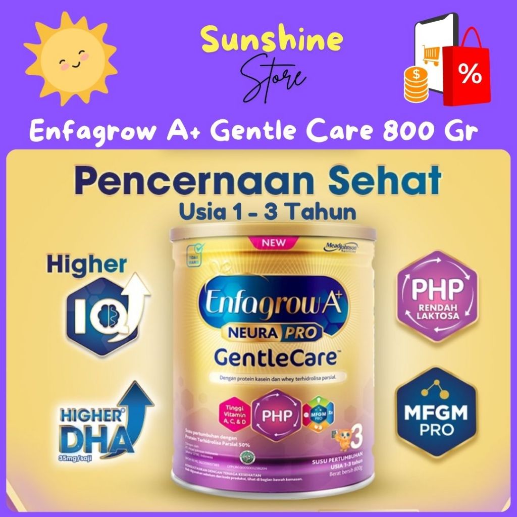 Jual ENFAGROW A+ GENTLE CARE - Kaleng 800 Gr - Susu Formula Anak Untuk ...