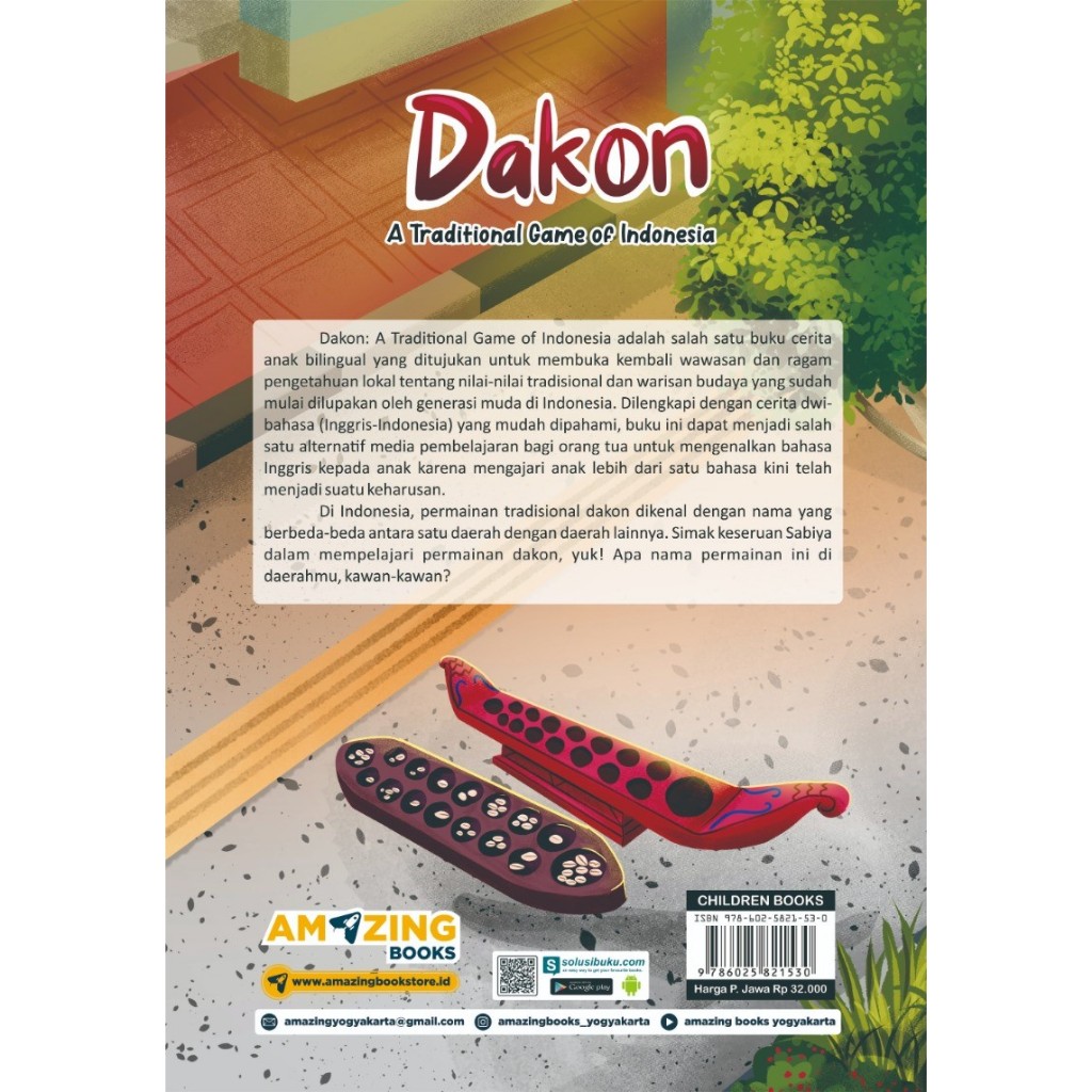 Jual Buku Dakon: A Traditional Game Of Indonesia Amasing Kids | Shopee ...