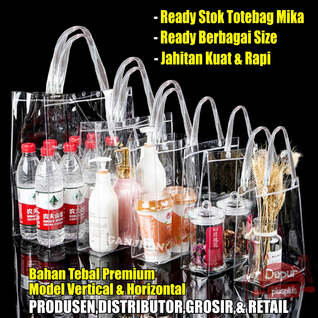 Jual Tas Mika PVC Polos | Goodie Bag Hampers | Gift Bag | Goody bag ...