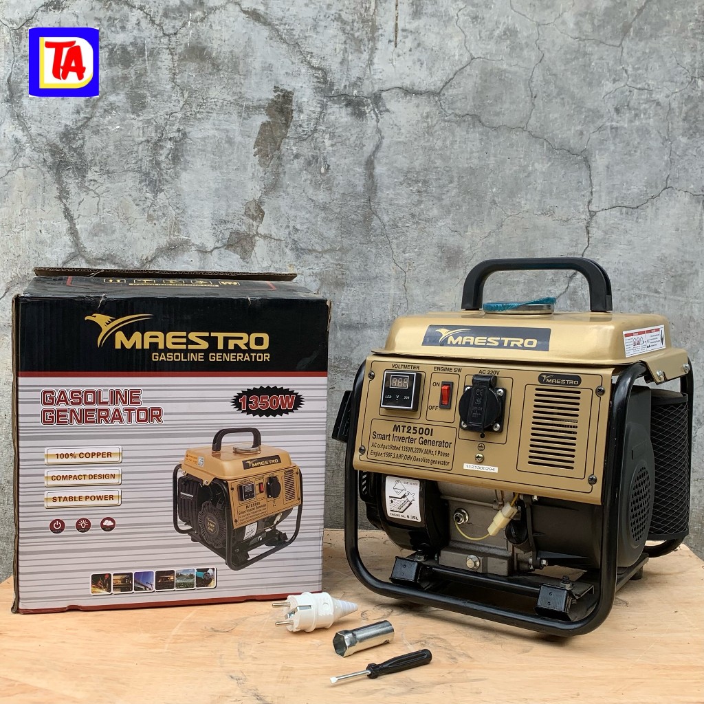 Jual GENSET INVERTER MAESTRO 1350W 4 TAK MT2500I | Shopee Indonesia