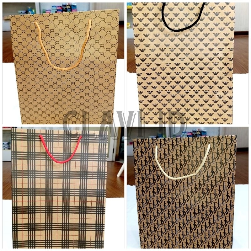 Jual 12 PCS PAPER BAG UKURAN SEDANG BESAR BATIK/GOODIE BAG BATIK TEMPAT ...