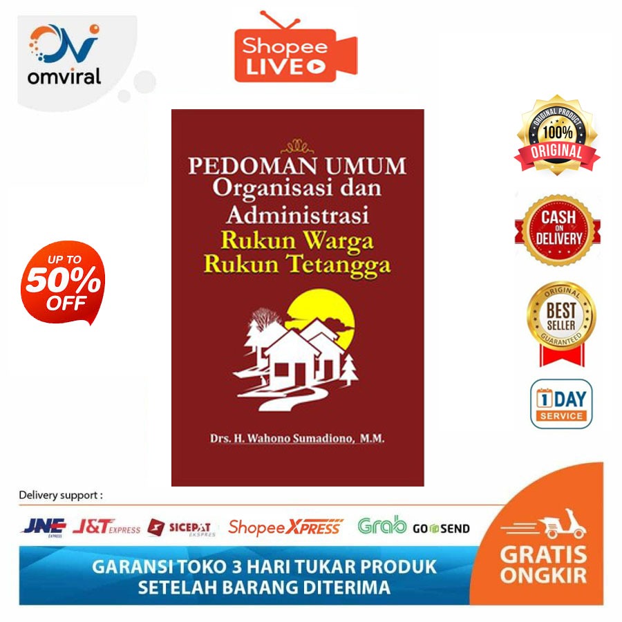 Jual Buku Pedoman Umum Organisasi dan Administrasi Rukun Warga Rukun ...