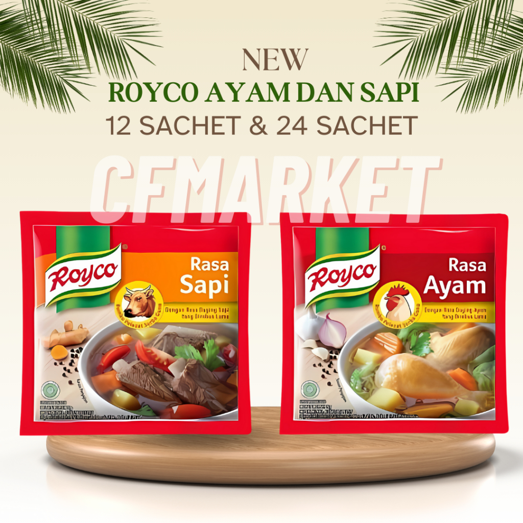 Jual ROYCO AYAM DAN SAPI KEMASAN 9 GRAM ISI 2 VARIAN (12 SACHET & 24 ...