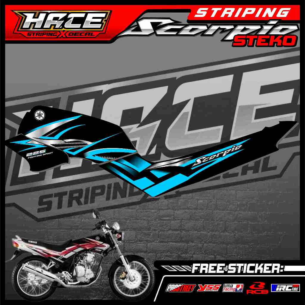 Jual 595 STRIPING STICKER SCORPIO STEKO - STRIPING SCORPIO TANGKI KOTAK ...
