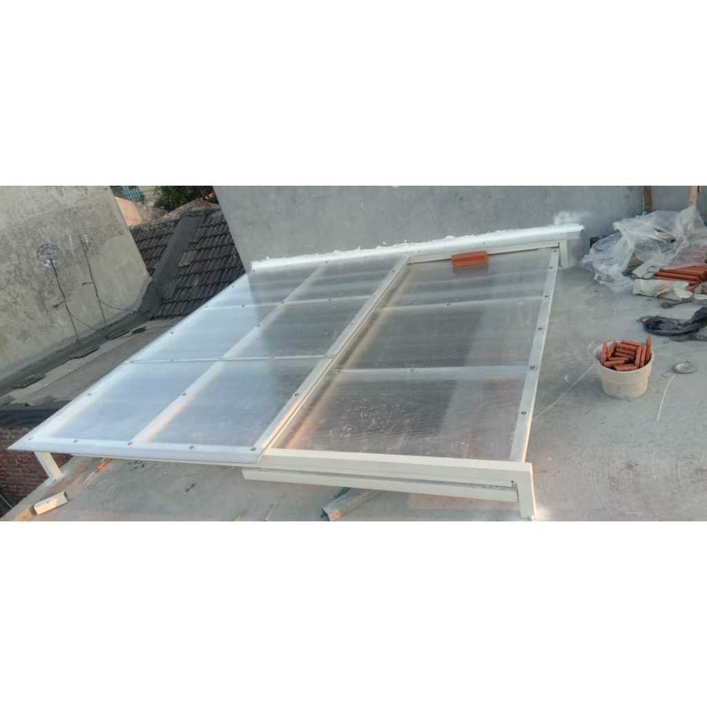 Jual kanopi sliding atap polycarbonate | Shopee Indonesia