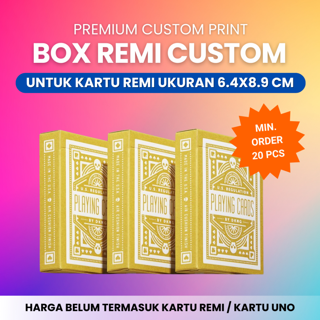 Jual [EXTRA] Box Kartu Remi/Uno Custom | Kotak Playing Card | Art Paper ...