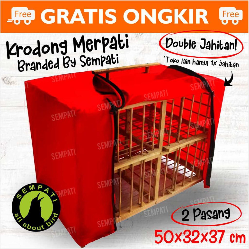 Jual Krodong Sangkar Kandang Burung Merpati 2 Pasang Petak 4 Pintu Eco ...