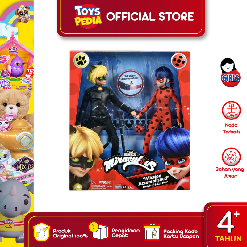 Jual Mainan Figur Miraculous Ladybug Mission Accomplished - Ladybug ...